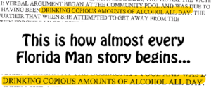 Copious Amounts of Alcohol